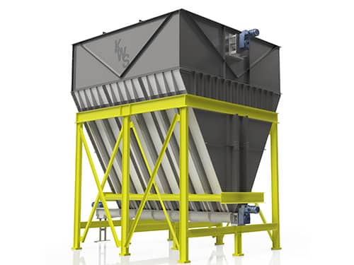 Storage Hopper and Mass Flow Screw Feeder for Shredded Polypropylene ...