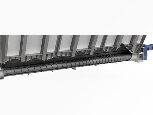 Storage Hopper and Mass Flow Screw Feeder for Shredded Polypropylene ...