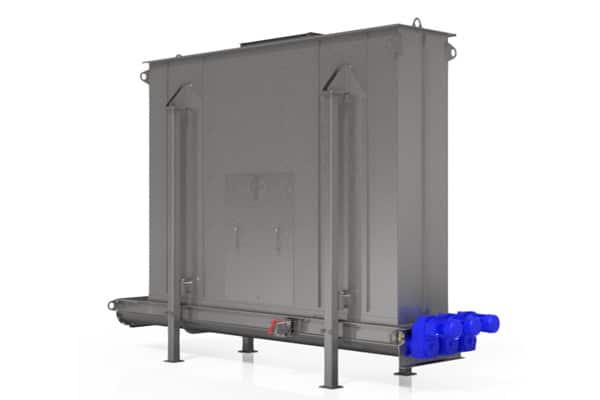 Hopper and Screw Feeder for Recycling Plastic Fluff